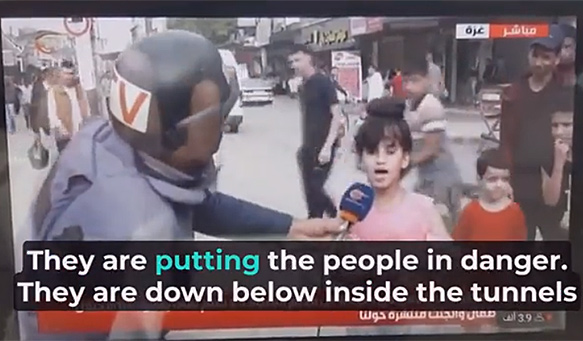 MUST-SEE! Brave girl in Gaza embarrasses Hamas TV