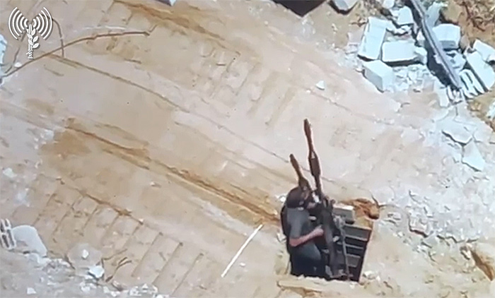 RARE IDF VIDEO: Troops kill terrorist exiting tunnel with RPG