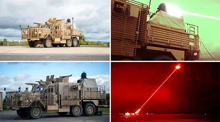 Britain has successfully tested a Raytheon laser weapon