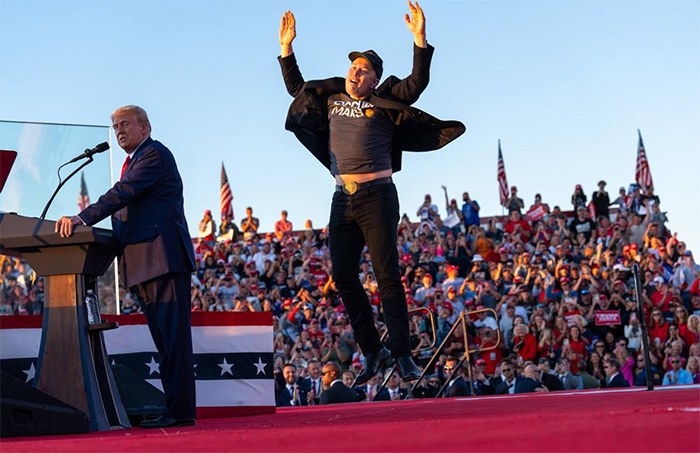 WATCH: Elon Musk declares ‘I’m not just MAGA. I’m dark MAGA’ at Trump ...