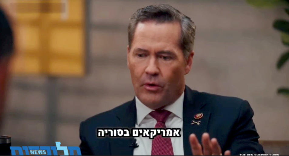 WATCH! Mike Walz: Everything good in the Mid-East came from Israel's war