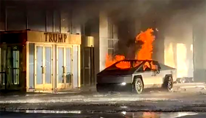 WATCH! Police now call Cybertruck explosion an "active crime scene"