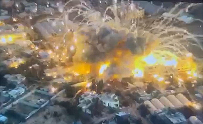 BREAKING: MUST-SEE explosion of a rocket warehouse in Rafah