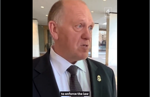 WATCH: Tom Homan when a British Channel 4 journalist tries to get a ...