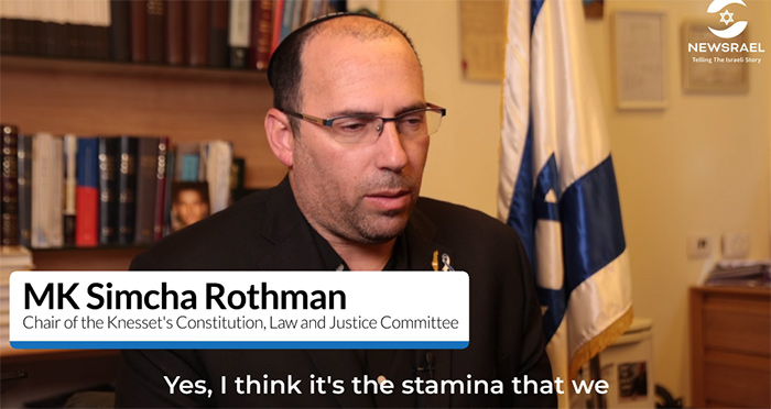 NEWSRAEL EXCLUSIVE INTERVIEWS: MK Simcha Rothman