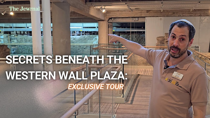 WATCH: Secrets Beneath the Western Wall Plaza: An Exclusive Tour
