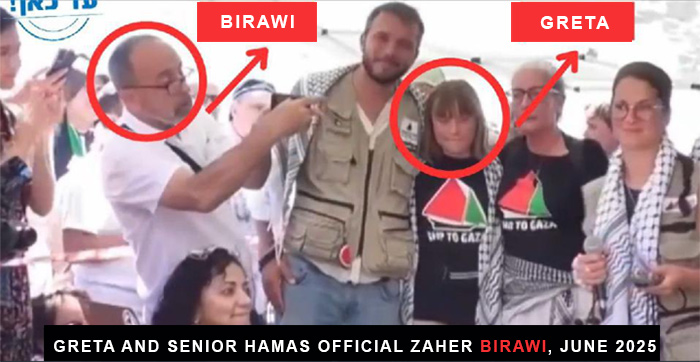 Exposed! The secret link between Greta Thunberg and Hamas leader Zaher ...