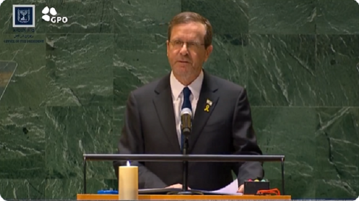 ICYMI: WATCH: Israel’s President Herzog at the UN