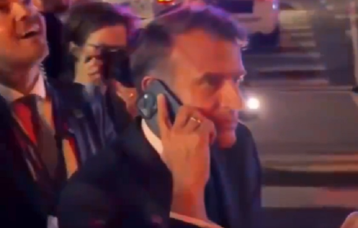 WATCH: Macron forced to walk after Trump's motorcade refuses to stop