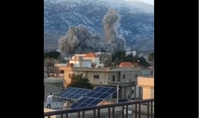 BREAKING VIDEO: IAF struck Hezbollah terror buildings
